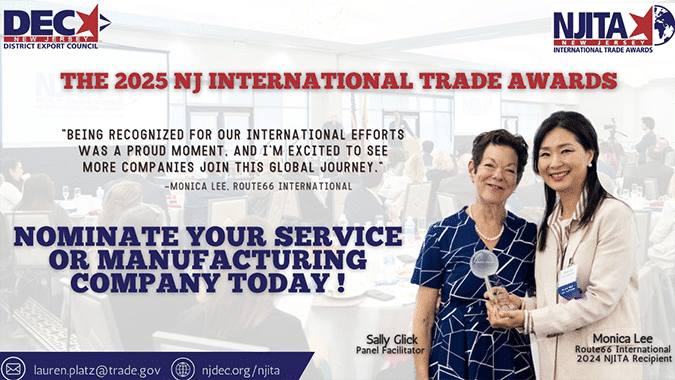 Nominate NJ Export Businesses for International Trade Awards - NJBIA